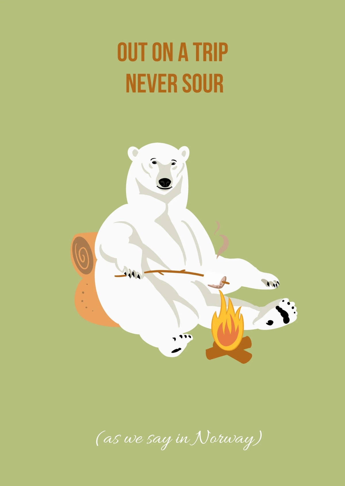 Kort "Never sour" - Lines of Norway – glott.no