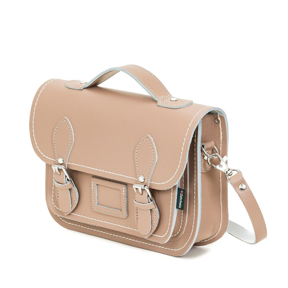 LEATHER MIDI SATCHEL ICED COFFEE - Zatchels – glott.no
